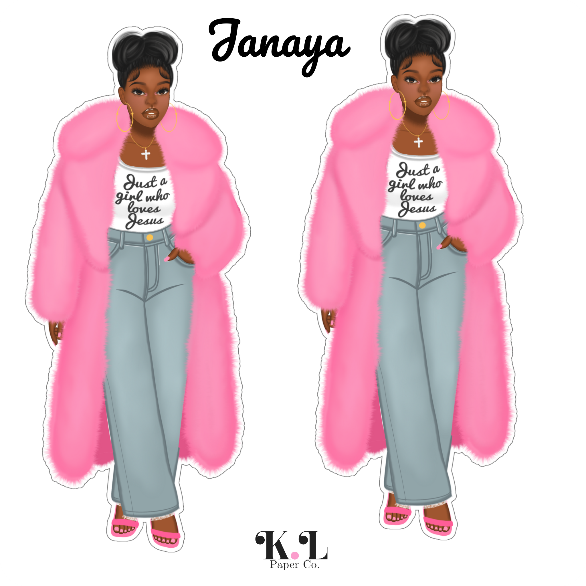 Janaya Sticker Sheet – K.L Paper Co