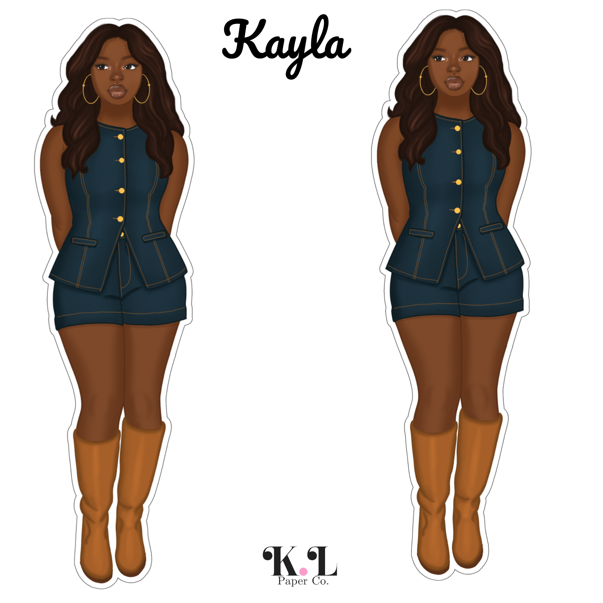 Kayla Sticker Sheet – K.L Paper Co